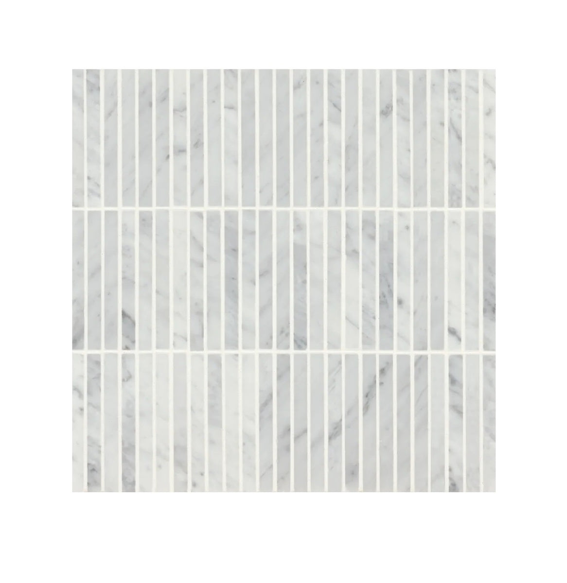Little Tile Company | Plaka White Marble Sticks Mosaic | Marble Tiles ...