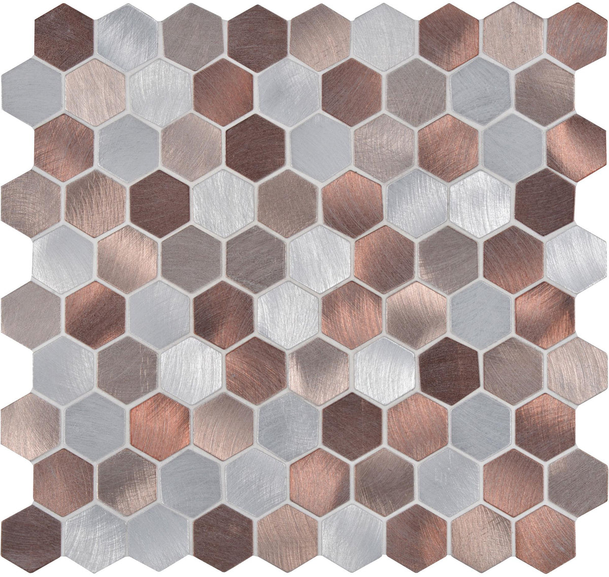 Copper Hexagon Mosaic | Metallic Mosaic Tile | Hexagon Mosaics – The ...