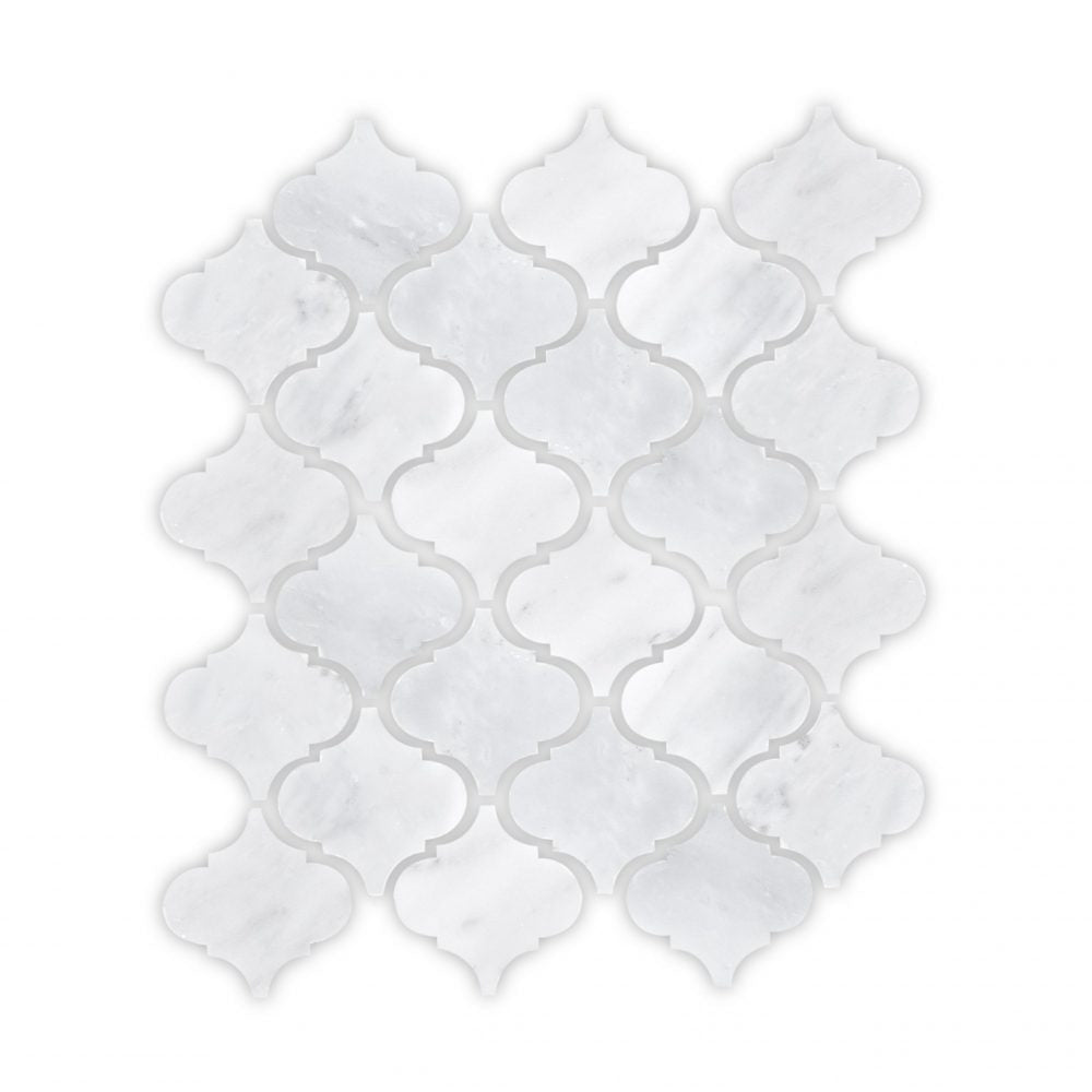 Little Tile Company | Plaka White Marble Lantern Mosaic | Marble Tiles ...